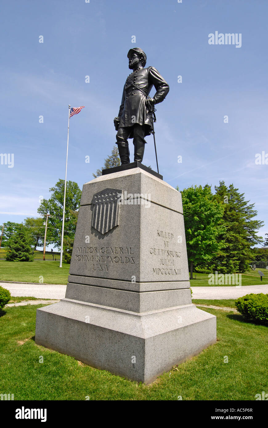 Major General John Reynolds killed at Gettysburg National Battlefield ...