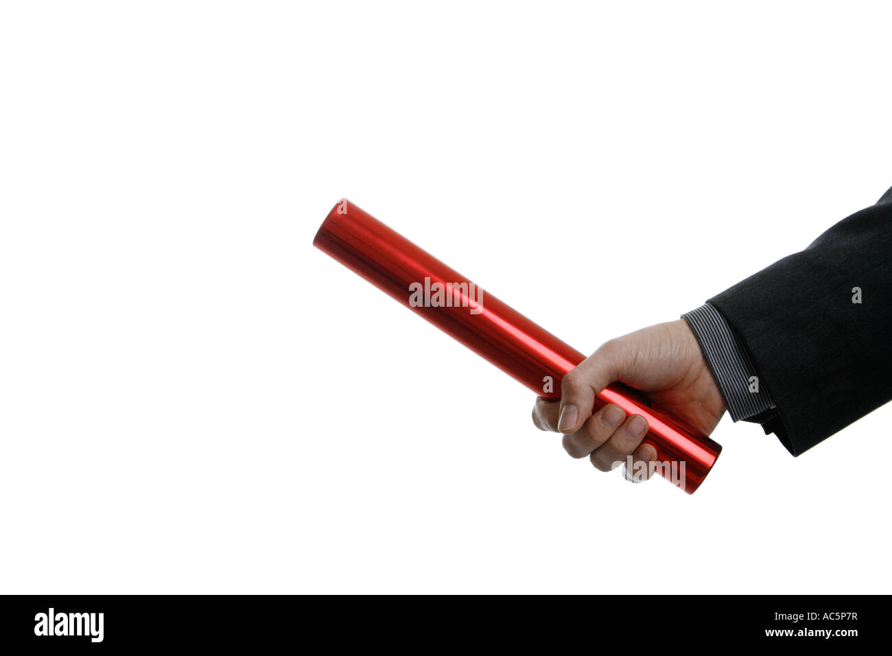 Businessman passing baton close up Stock Photo - Alamy