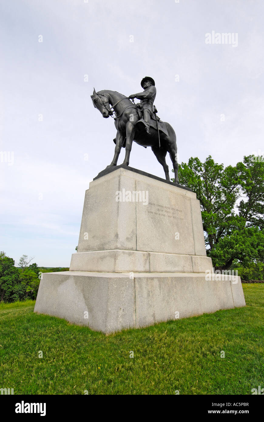 Memorial to Major General Oliver Howard of Maine at the Gettysburg ...