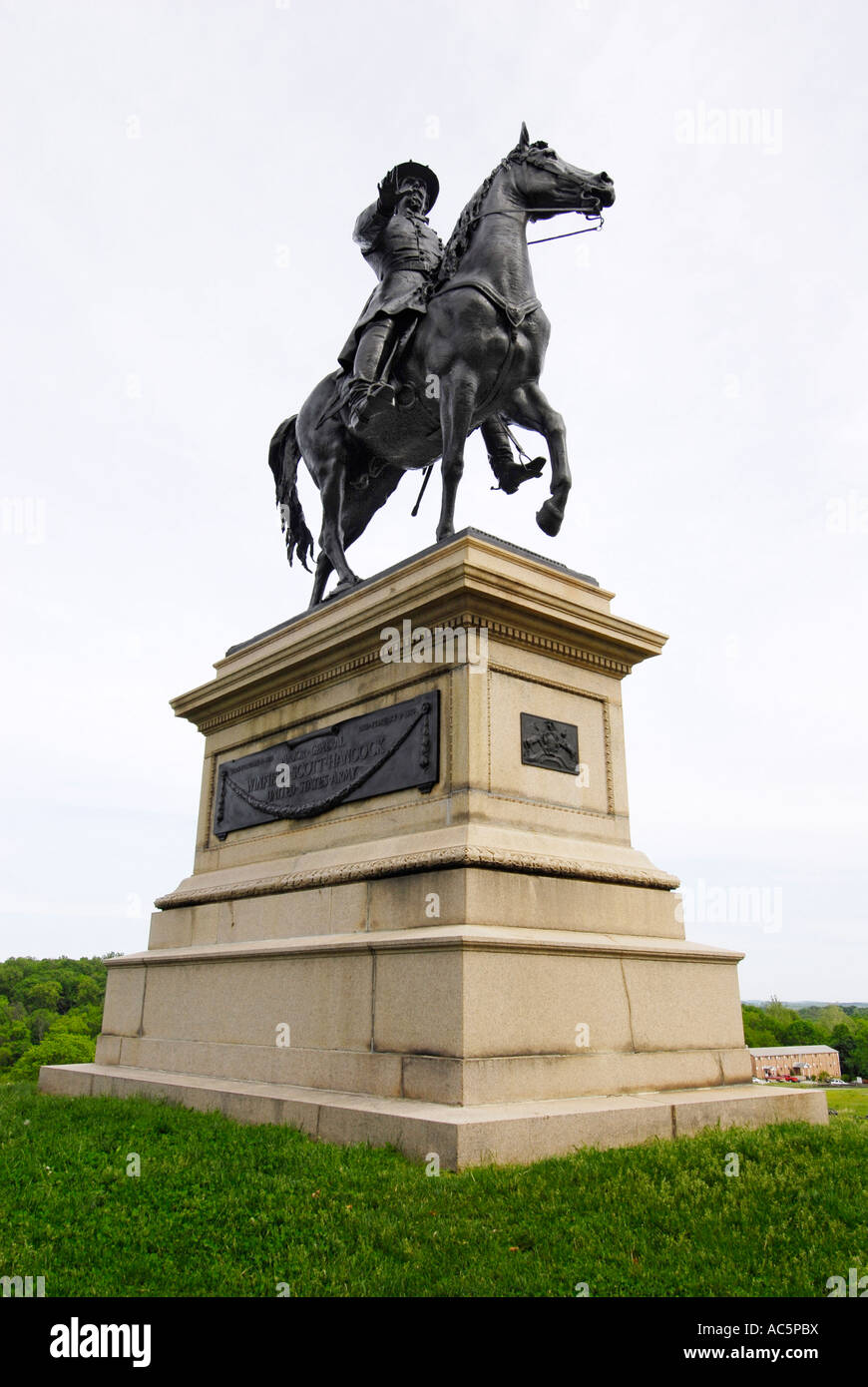 Monument to Winfield Scott Hancock at the Gettysburg National ...