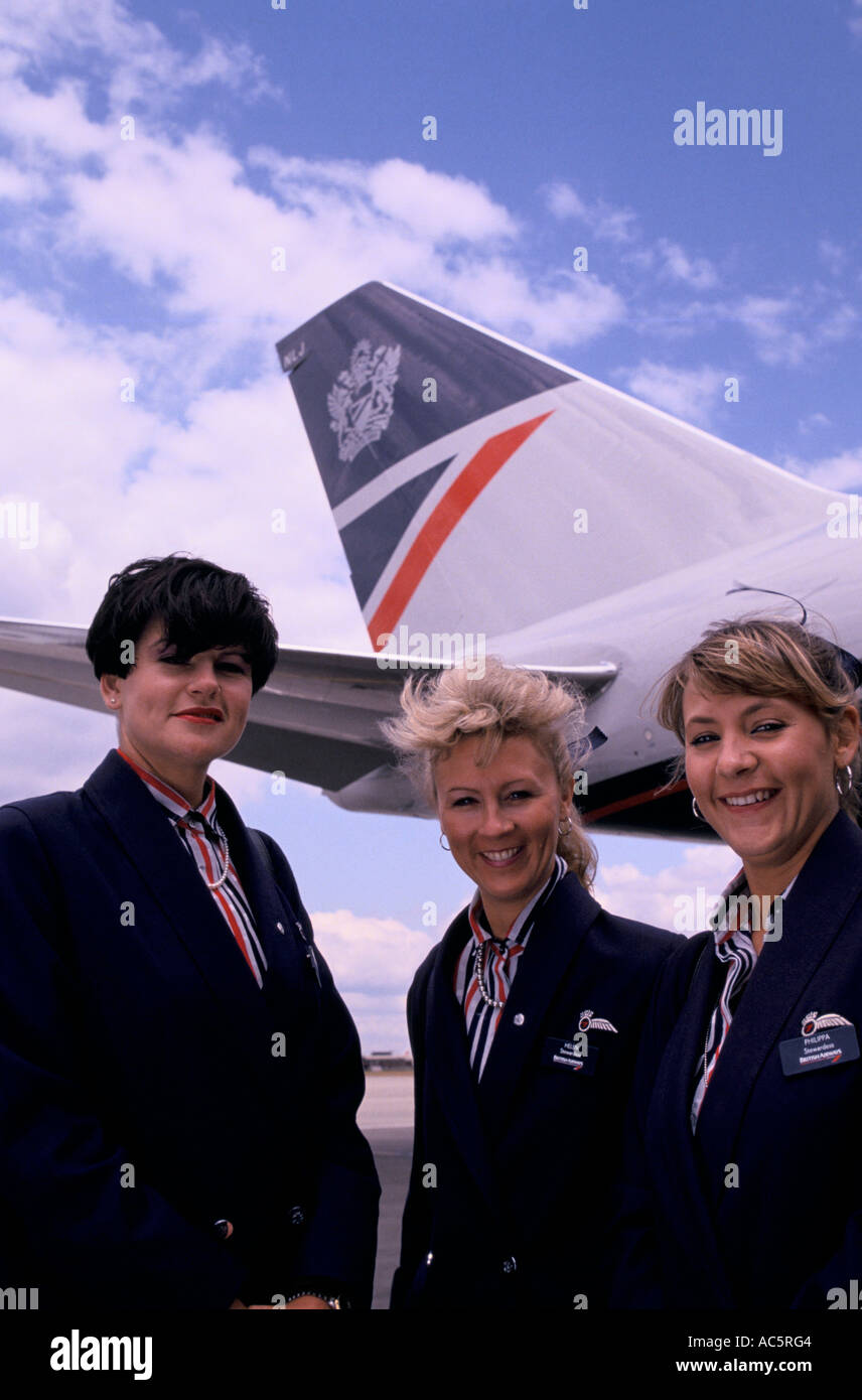 British airways stewardess uniform hi-res stock photography and images ...