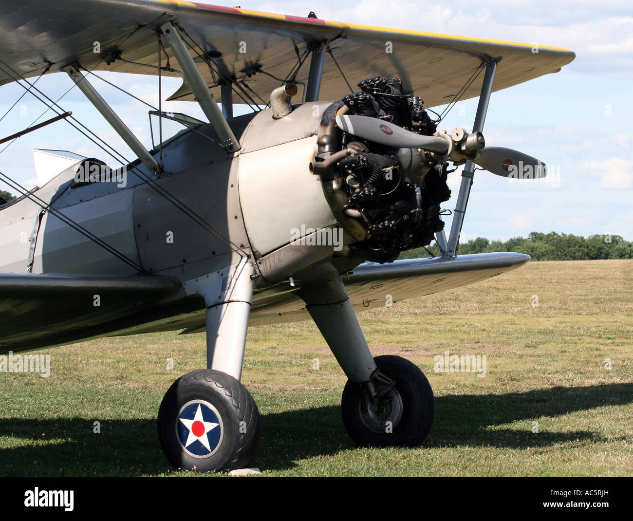 A vintage Stearman biplane Stock Photo - Alamy