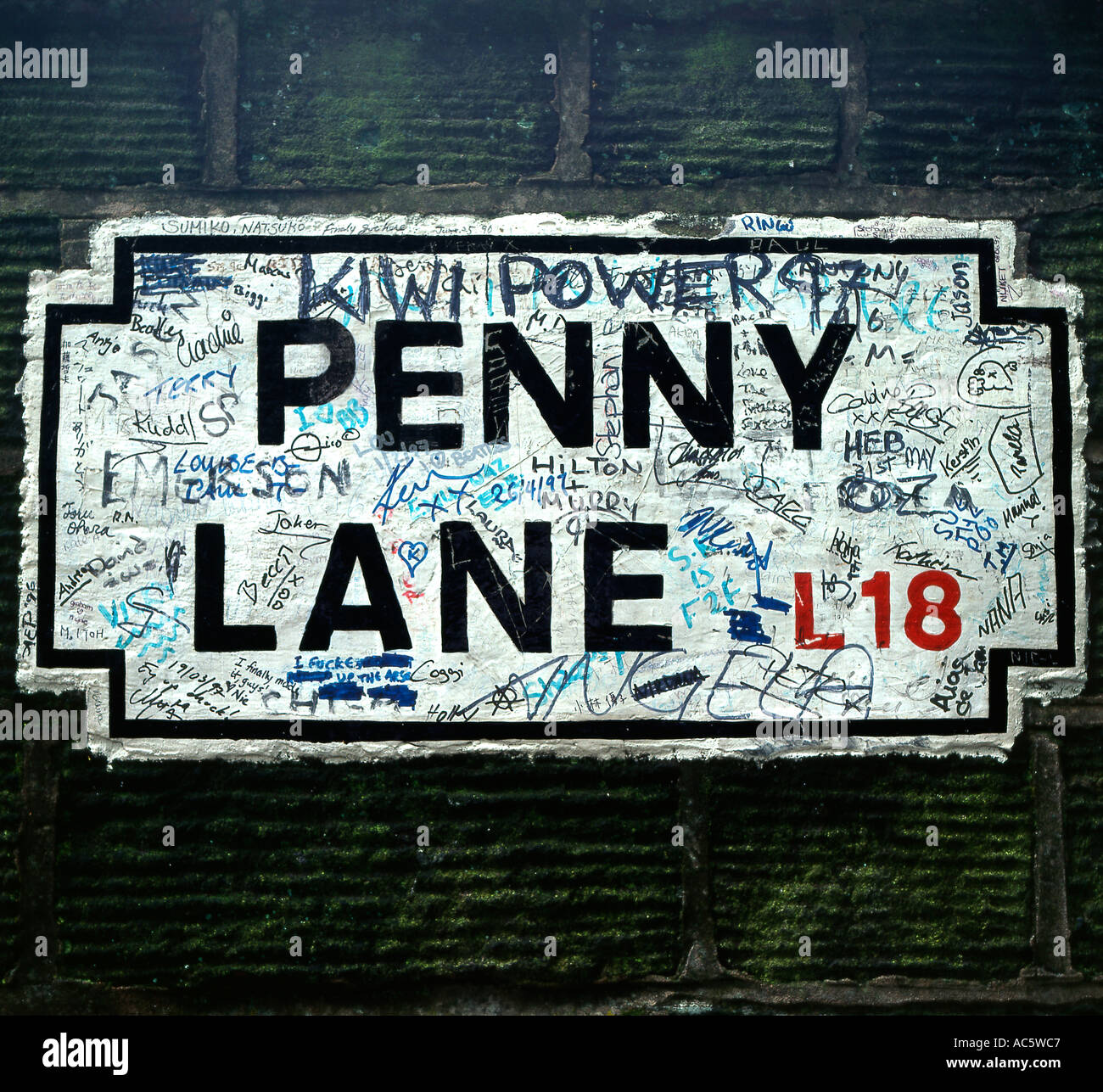 Penny Lane Street Sign