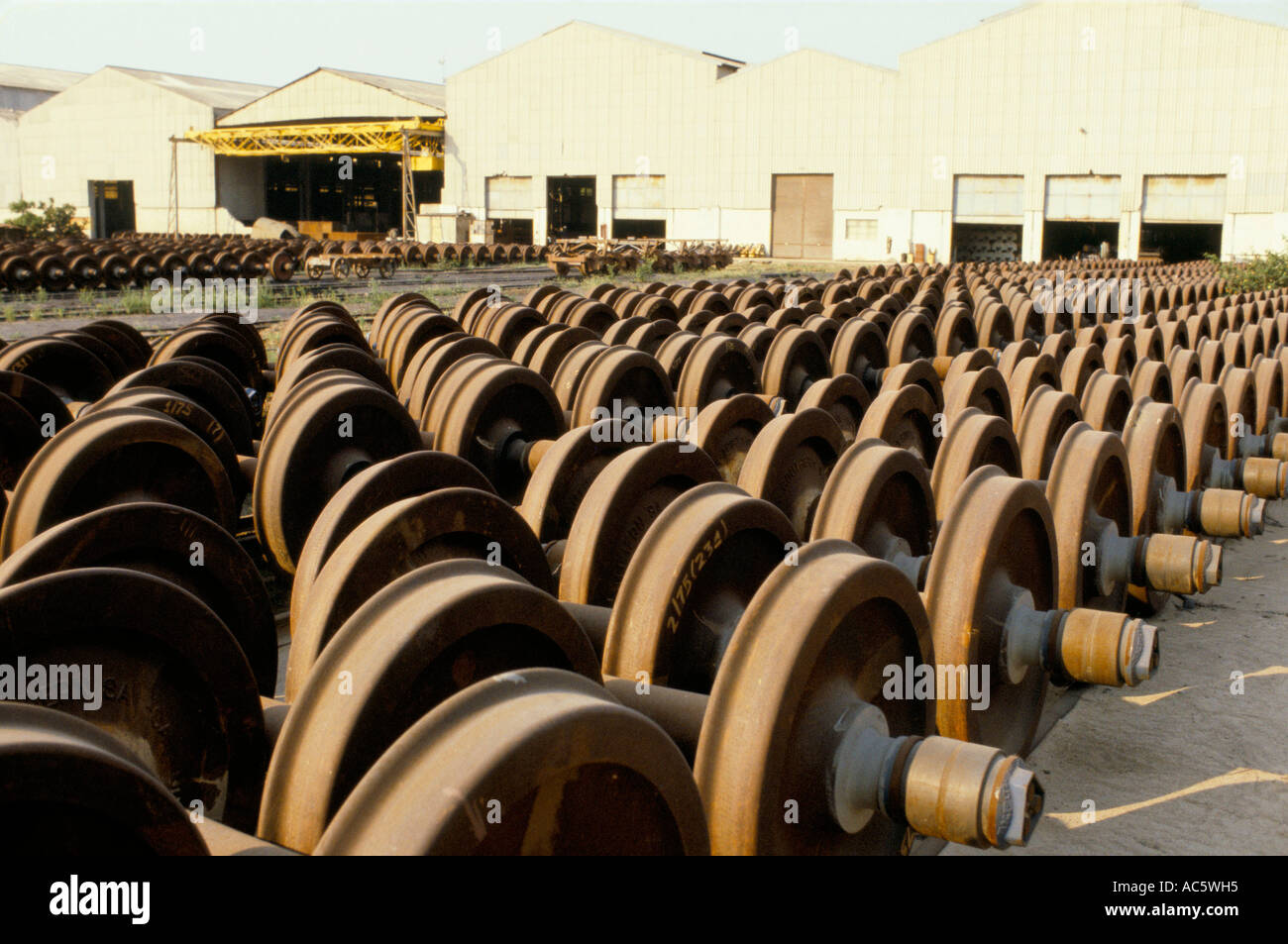 Rail wheel factory hi-res stock photography and images - Alamy