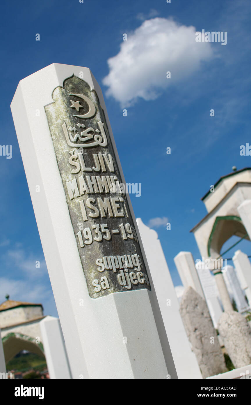 Muslim Alifakovac Cemetery Sarajevo Bosnia Stock Photo - Alamy