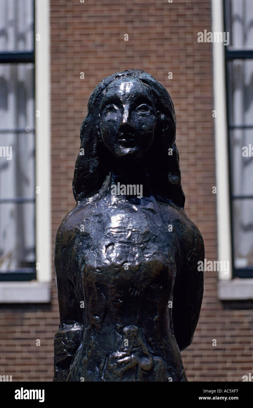 Statue of Anne Frank, Amsterdam (Netherlands Stock Photo - Alamy