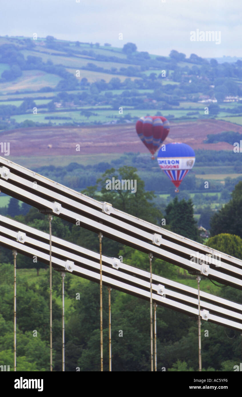 Balloons over Clifton Suspension Bridge Bristol Balloon Festival ...