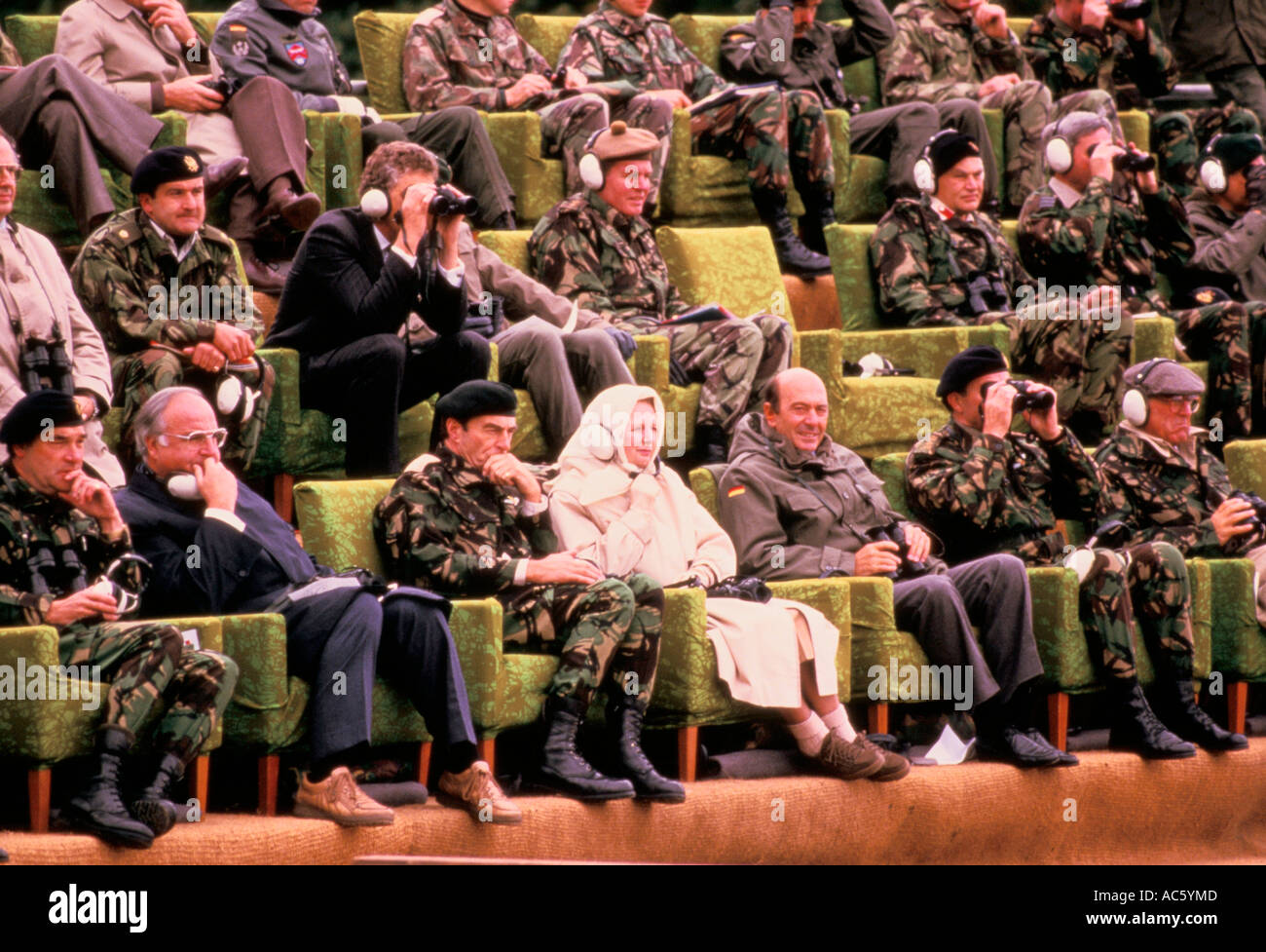 Dancing with the then tory leader margaret thatcher hi-res stock ...