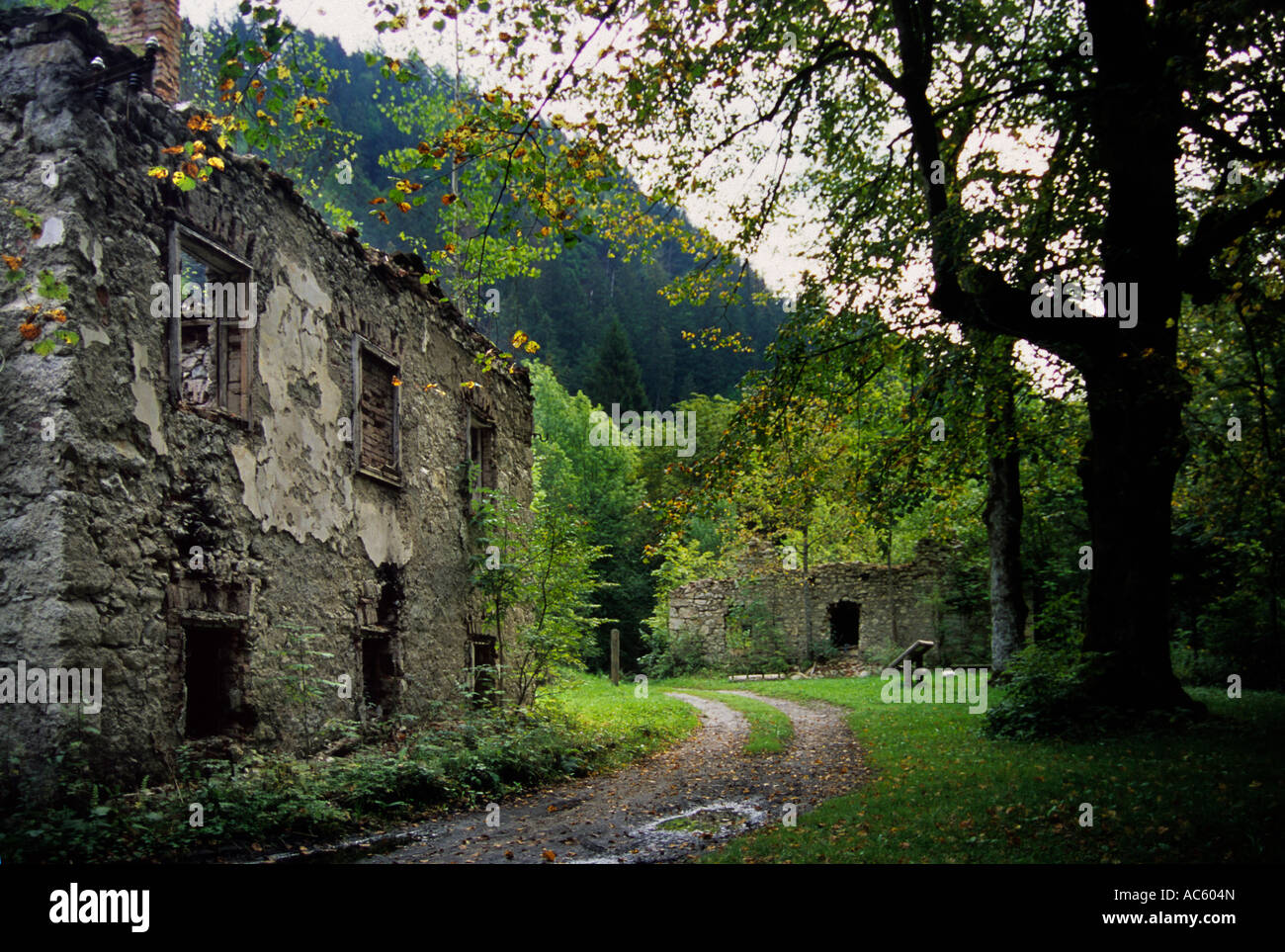 Slovenia, Radovna valley - The iron forges ruins Stock Photo - Alamy