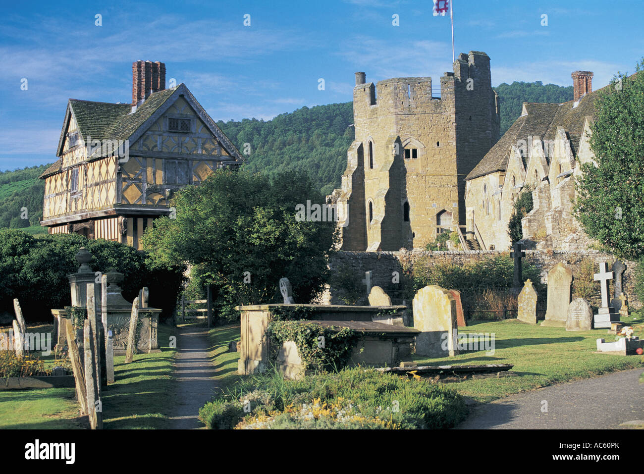 Stokesay Castle Shropshire UK Stock Photo - Alamy