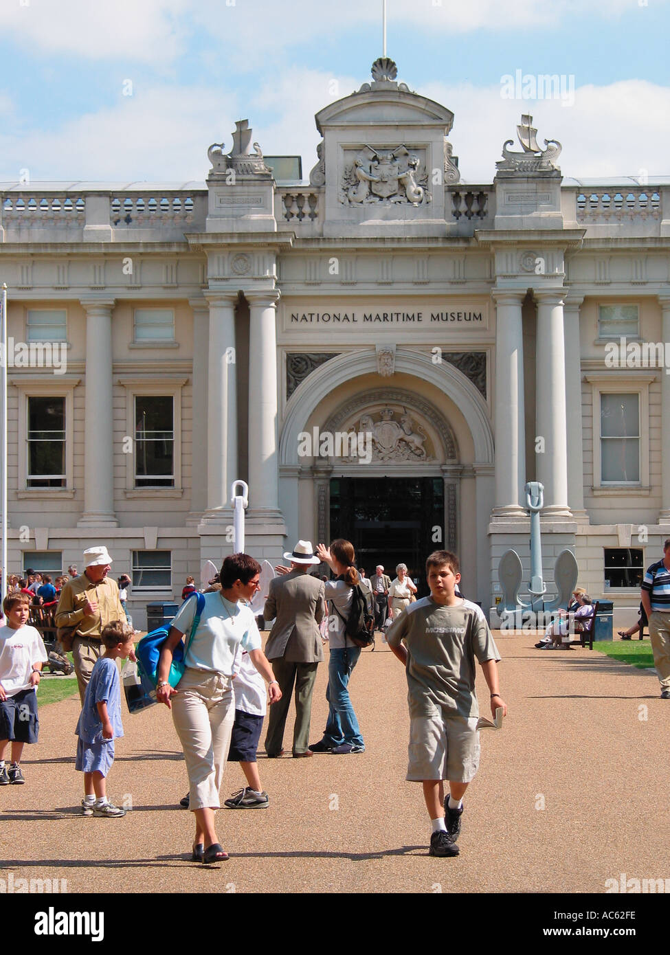 Tourists Visiting National Maritime Museum Greenwich London England GB ...