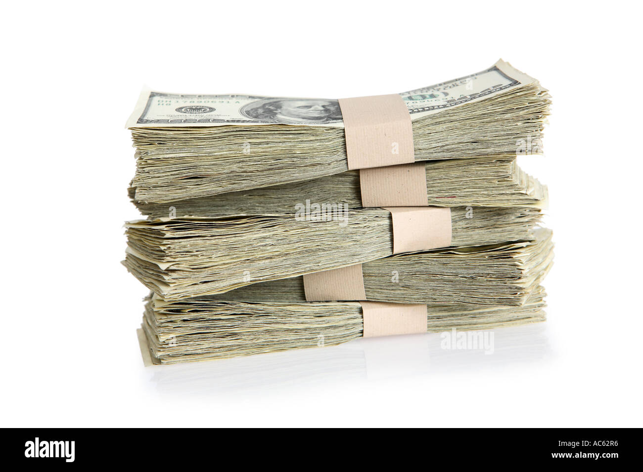 Bundles of one dollar bills hi-res stock photography and images - Alamy