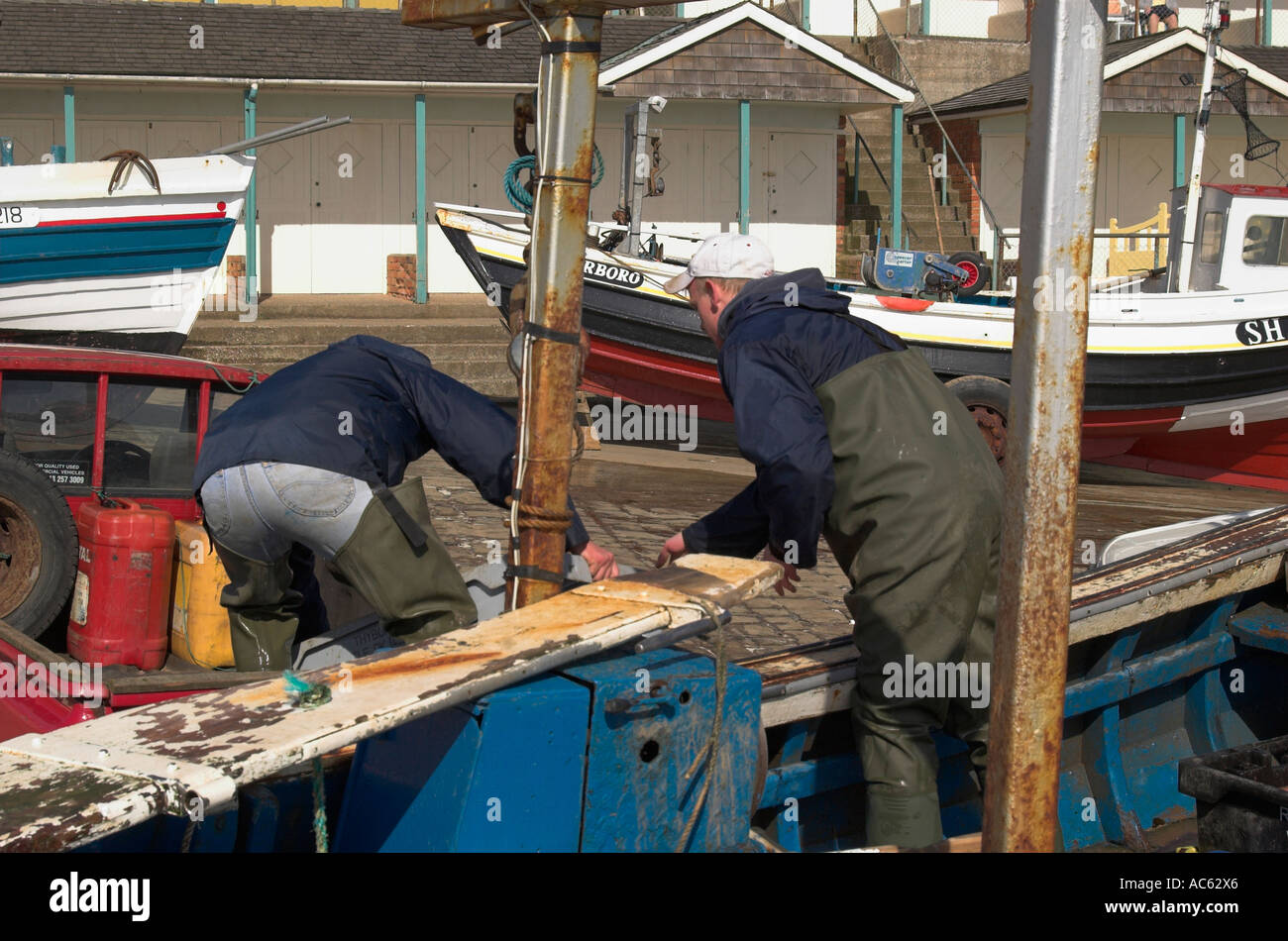 Coble boat filey hi-res stock photography and images - Alamy