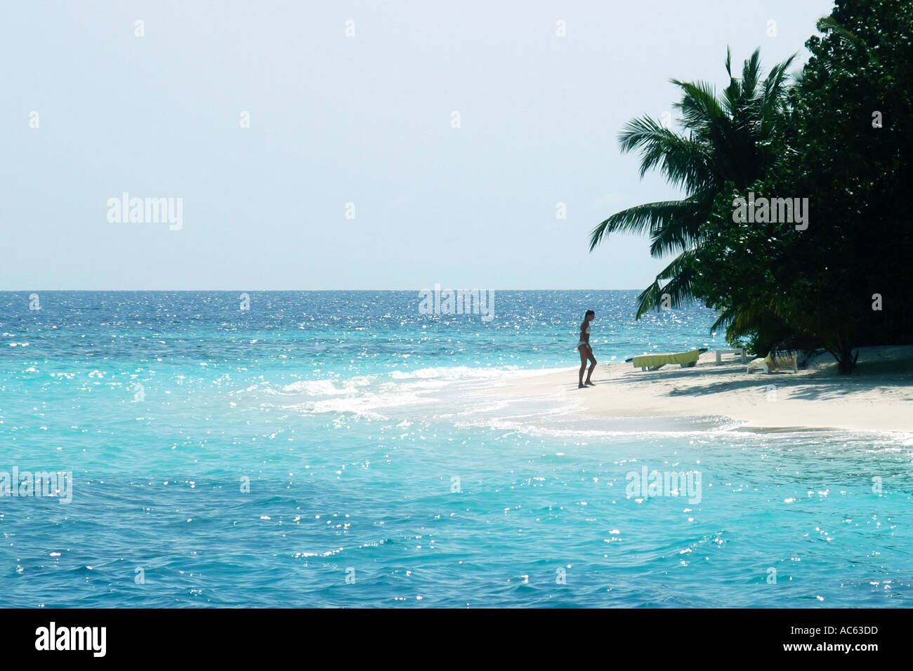 Angsana beach resort on Ihuru island Maldives Stock Photo - Alamy