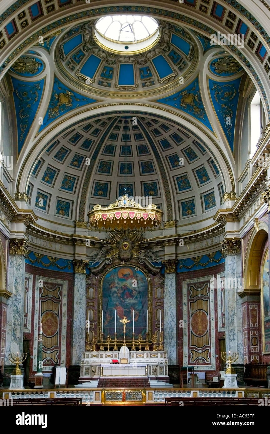 Catholic church interior Stock Photo - Alamy