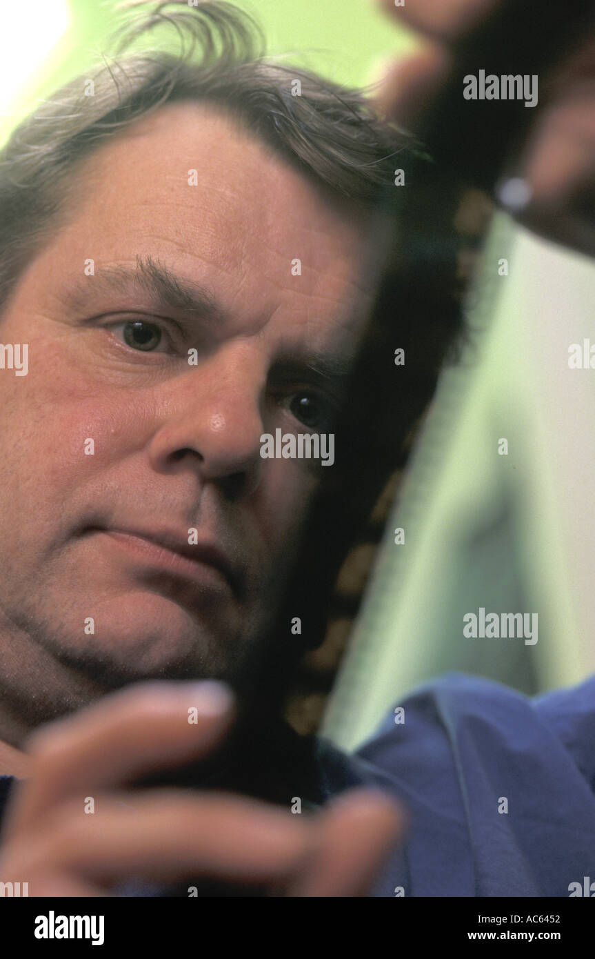 Director Mark Herman in the cutting room London Stock Photo - Alamy