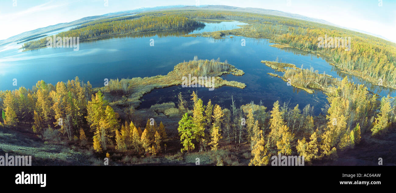 Azas (Todja) lake. Todja Kozhuun (district). The Sayan Mountains. The ...