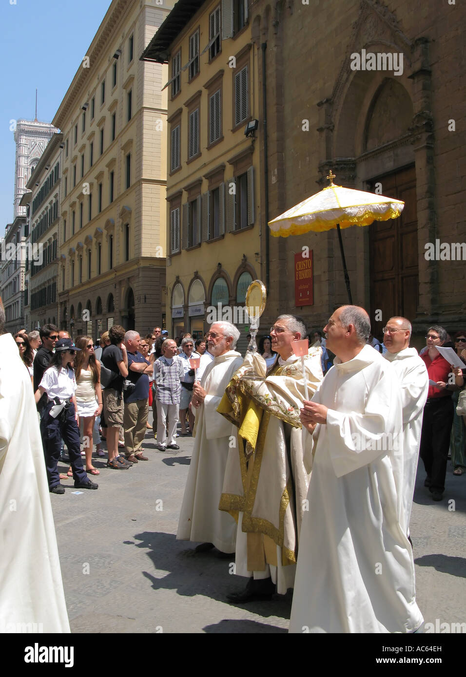 CORPUS CHRISTI RELIGIOUS PROCESSION FLORENCE ITALY Stock Photo - Alamy