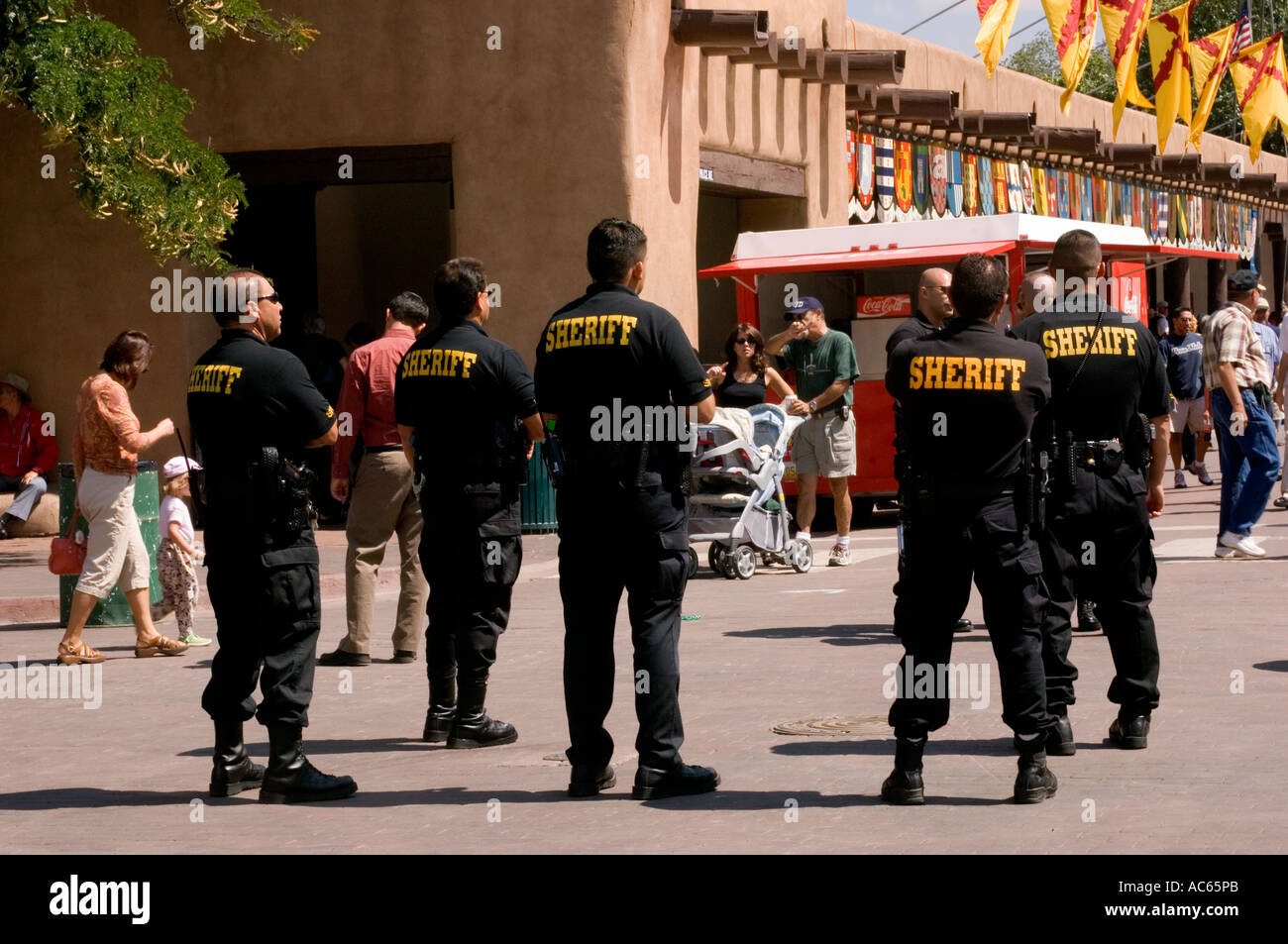 Sheriff s department at the Fiesta de Santa Fe New Mexico Stock Photo ...