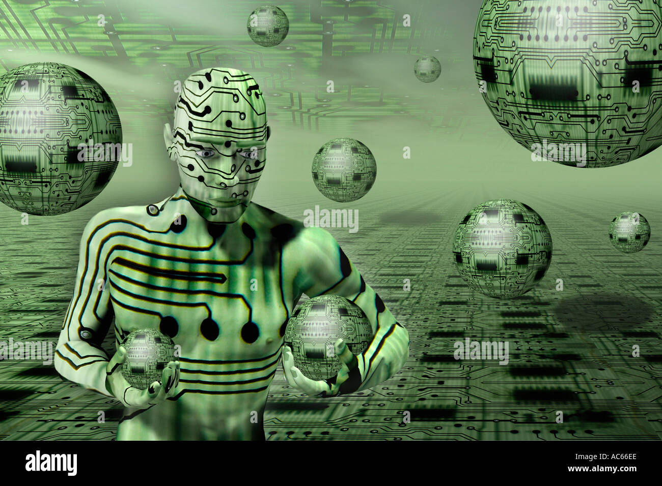 Digital Future III Stock Photo - Alamy