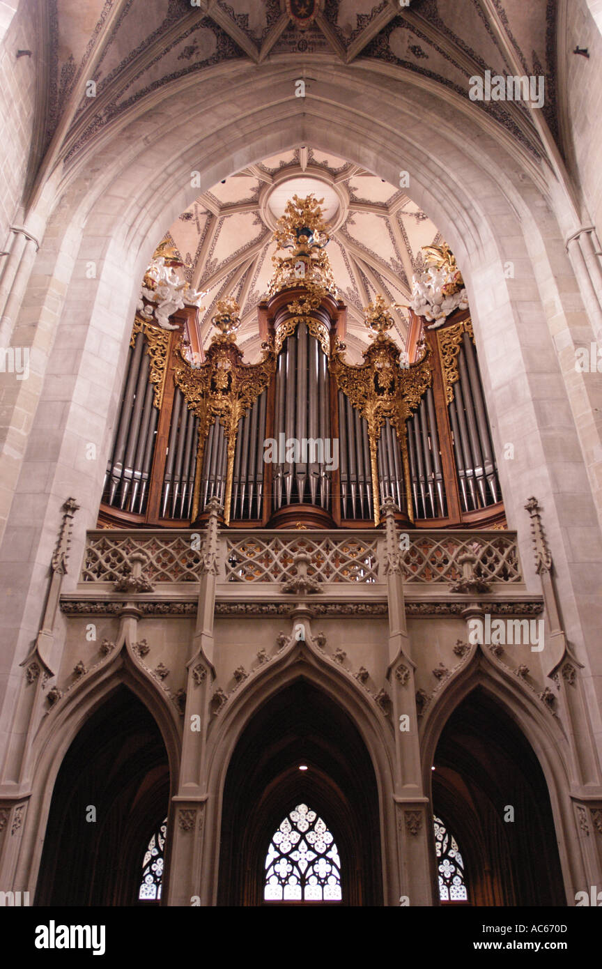 Bern Cathedral Organ Stock Photo - Alamy