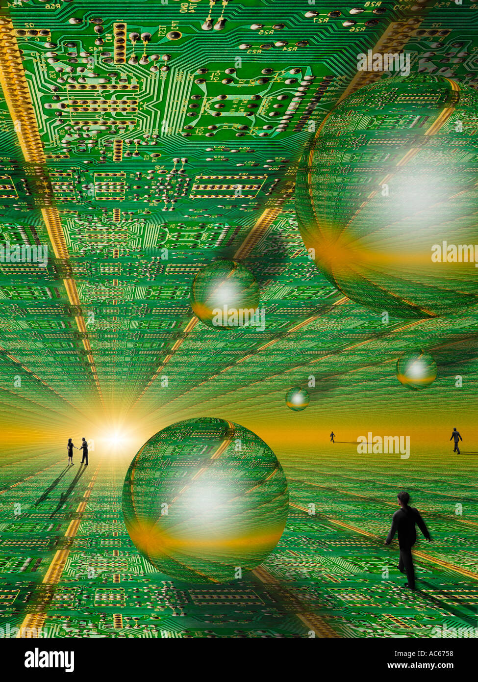 Cyberspace internet surreal cyberworld hi-res stock photography and ...