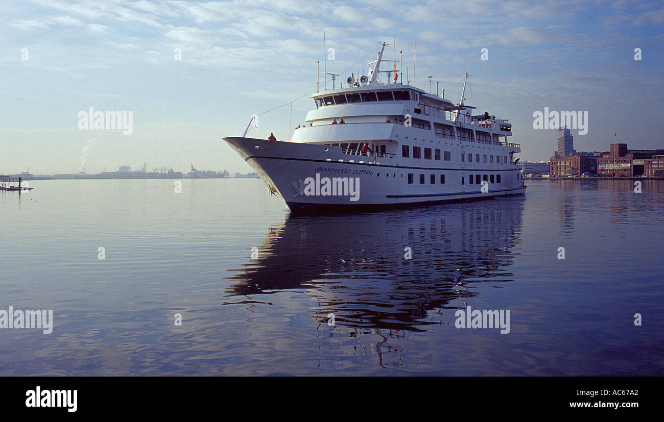 About to dock at Fell Point Baltimore USA. ONLY FOR EDITORIAL USE Stock ...