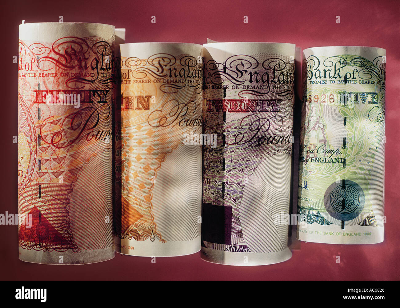 Rolled note uk hi-res stock photography and images - Alamy