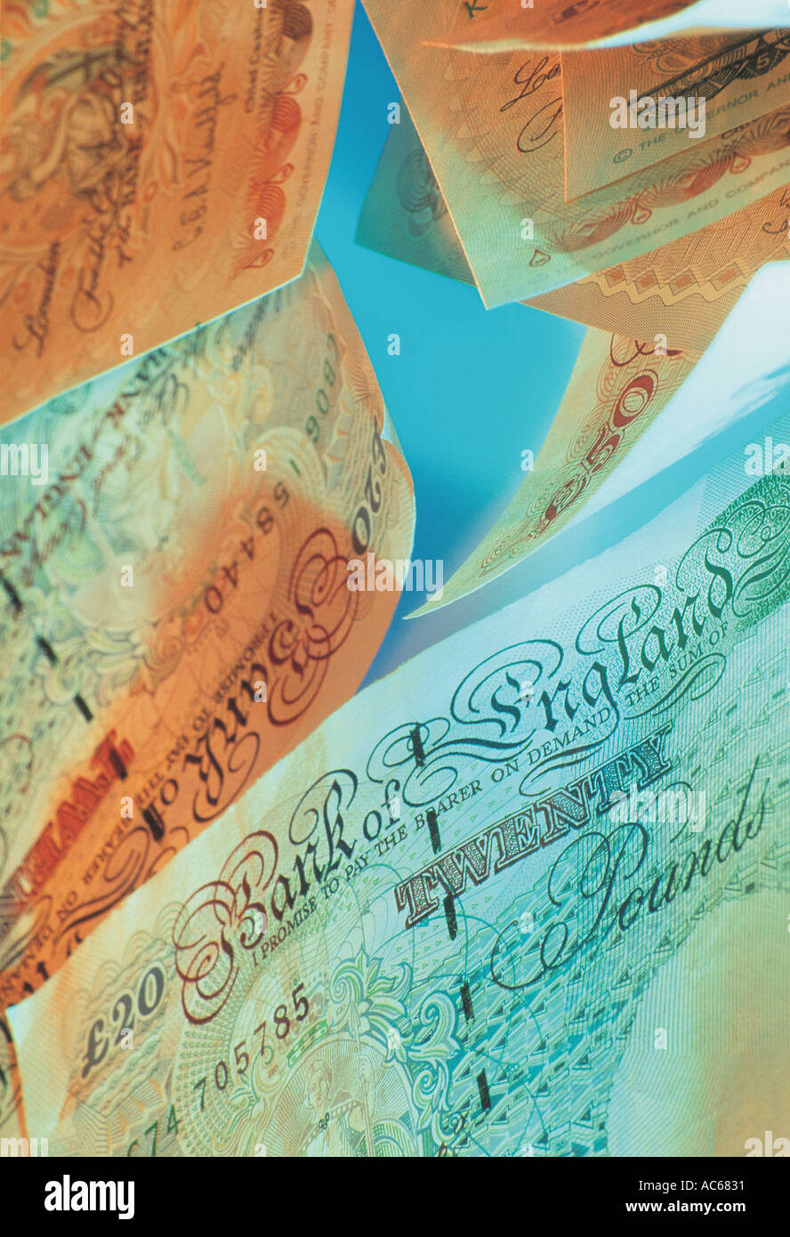 Money falling notes uk hi-res stock photography and images - Alamy