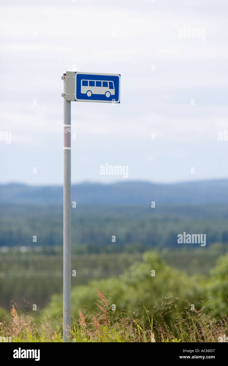 Bus stop sign finland hi-res stock photography and images - Alamy