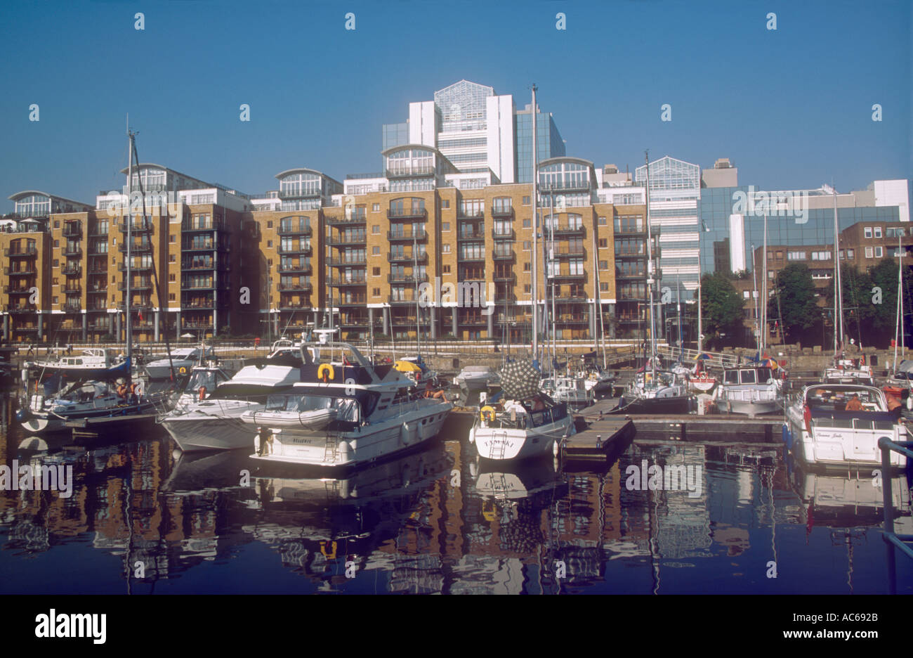 Saint Catherines Dock near Tower Bridge London Stock Photo - Alamy