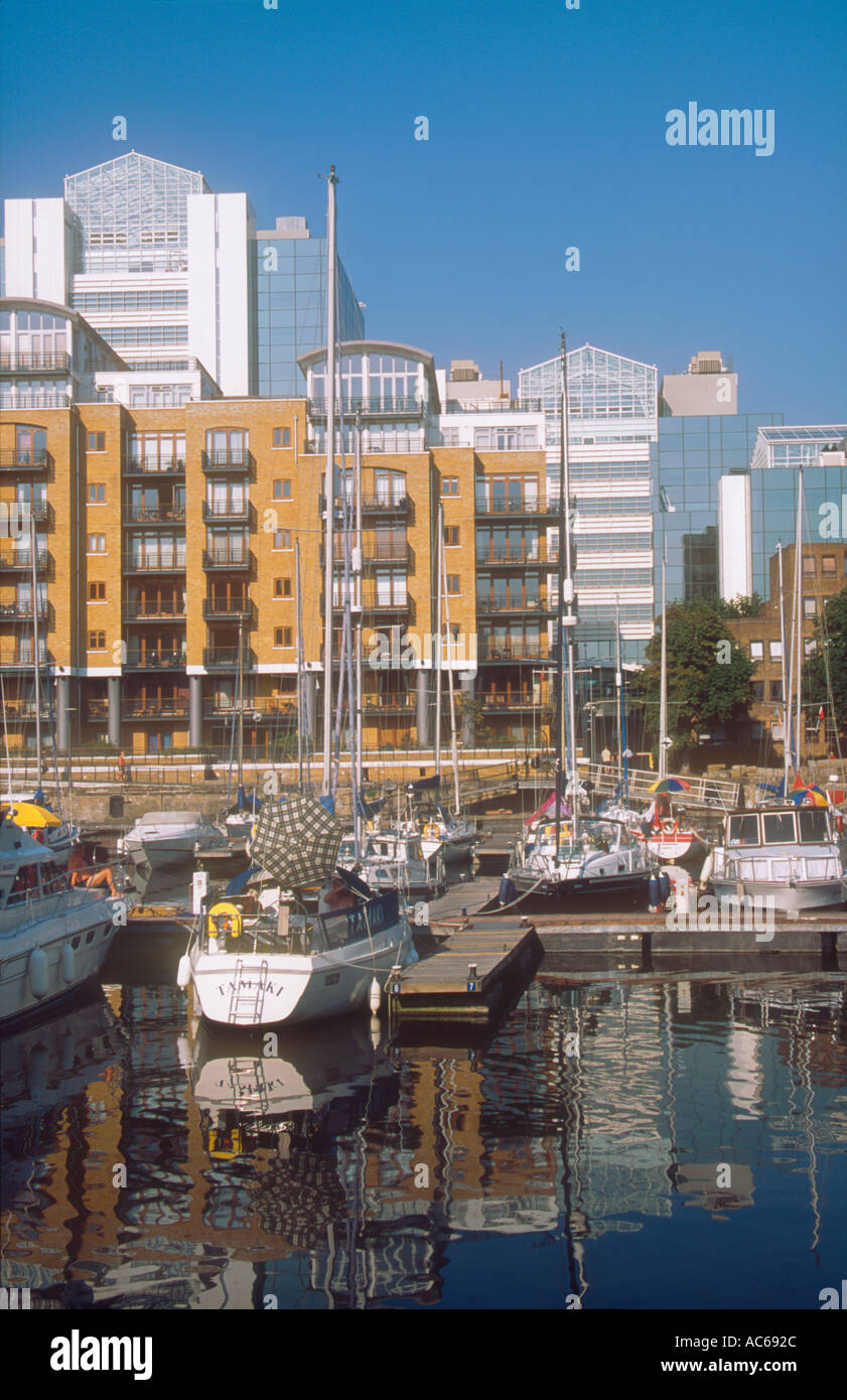 Saint Catherines Dock near Tower Bridge London Stock Photo - Alamy