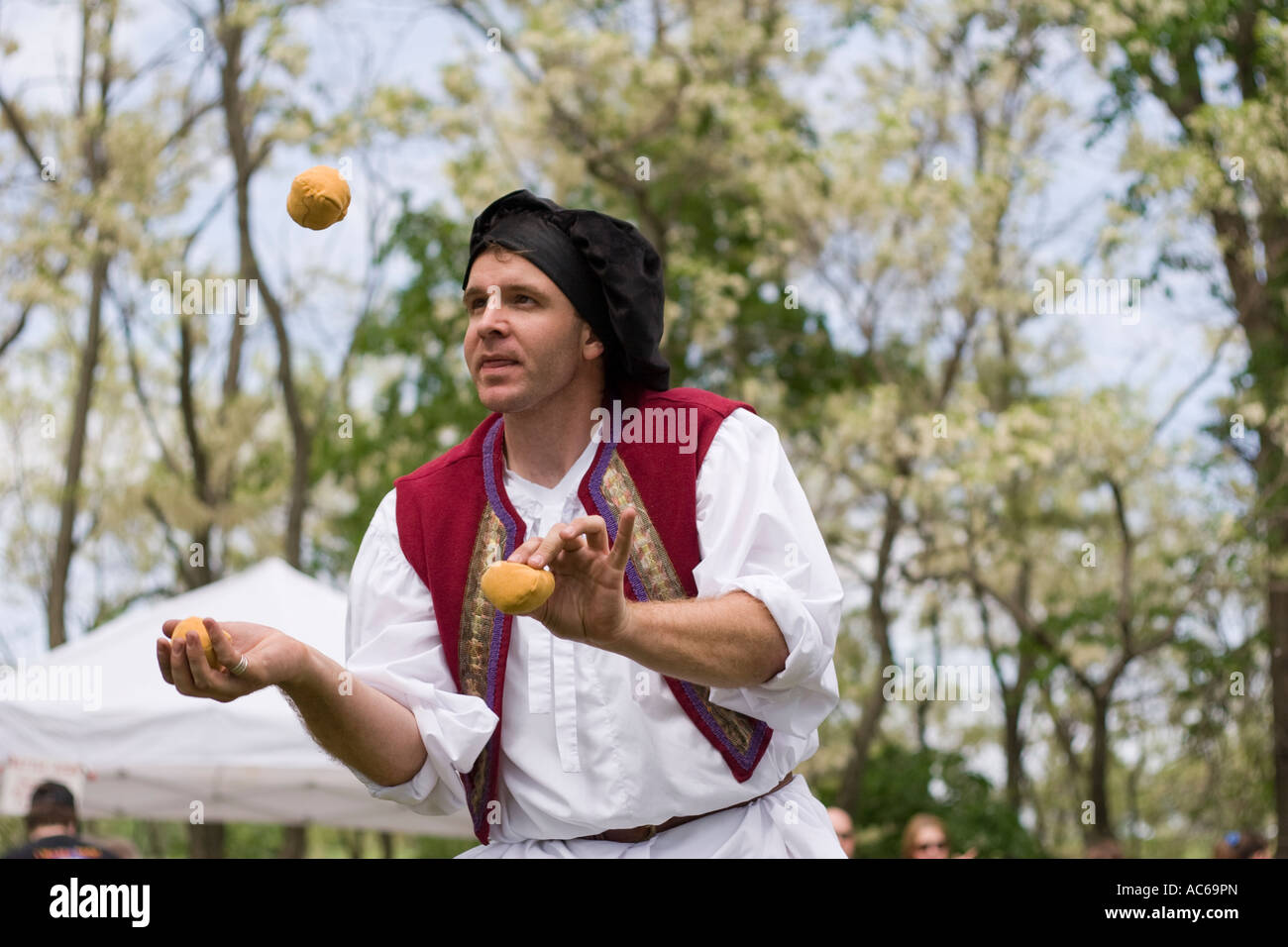 A man juggles at a renaissance festival in Nebraska Stock Photo - Alamy