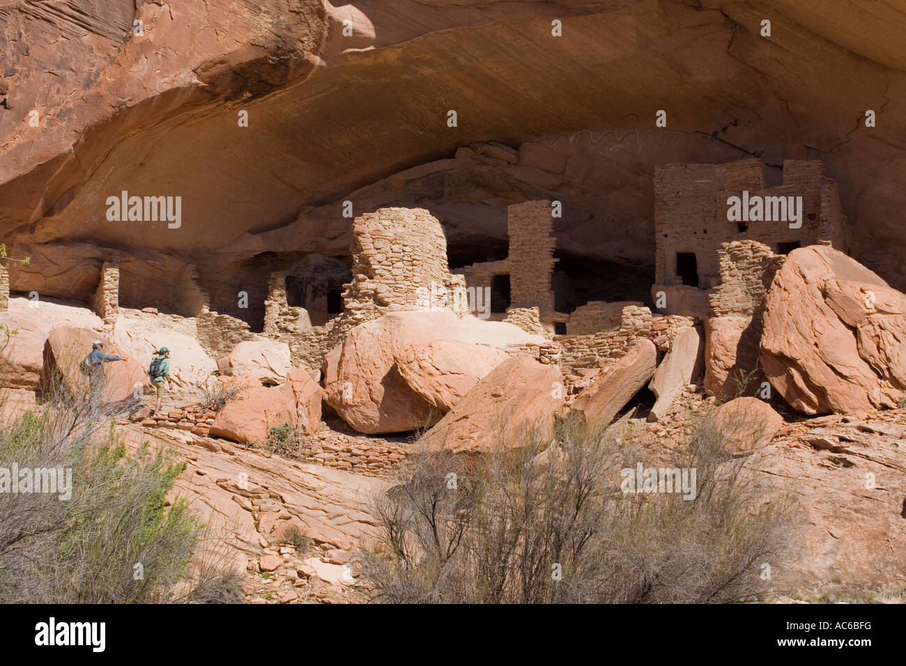 River House ruins along the San Juan river Utah United States Stock ...