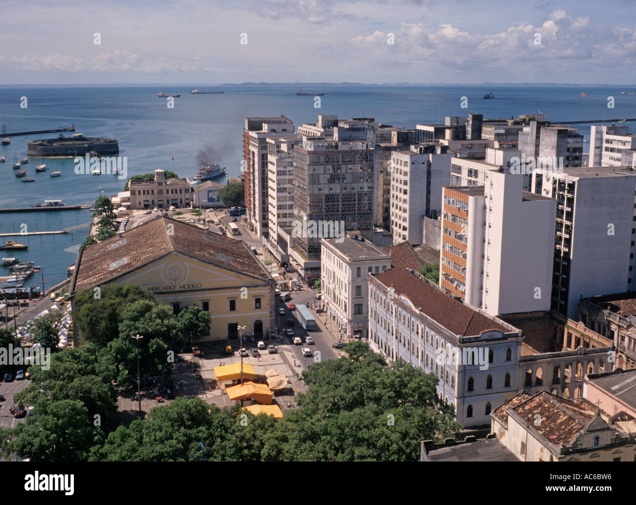 aerial view of Mercado Modelo market in Salvador Bahia Brazil Stock ...