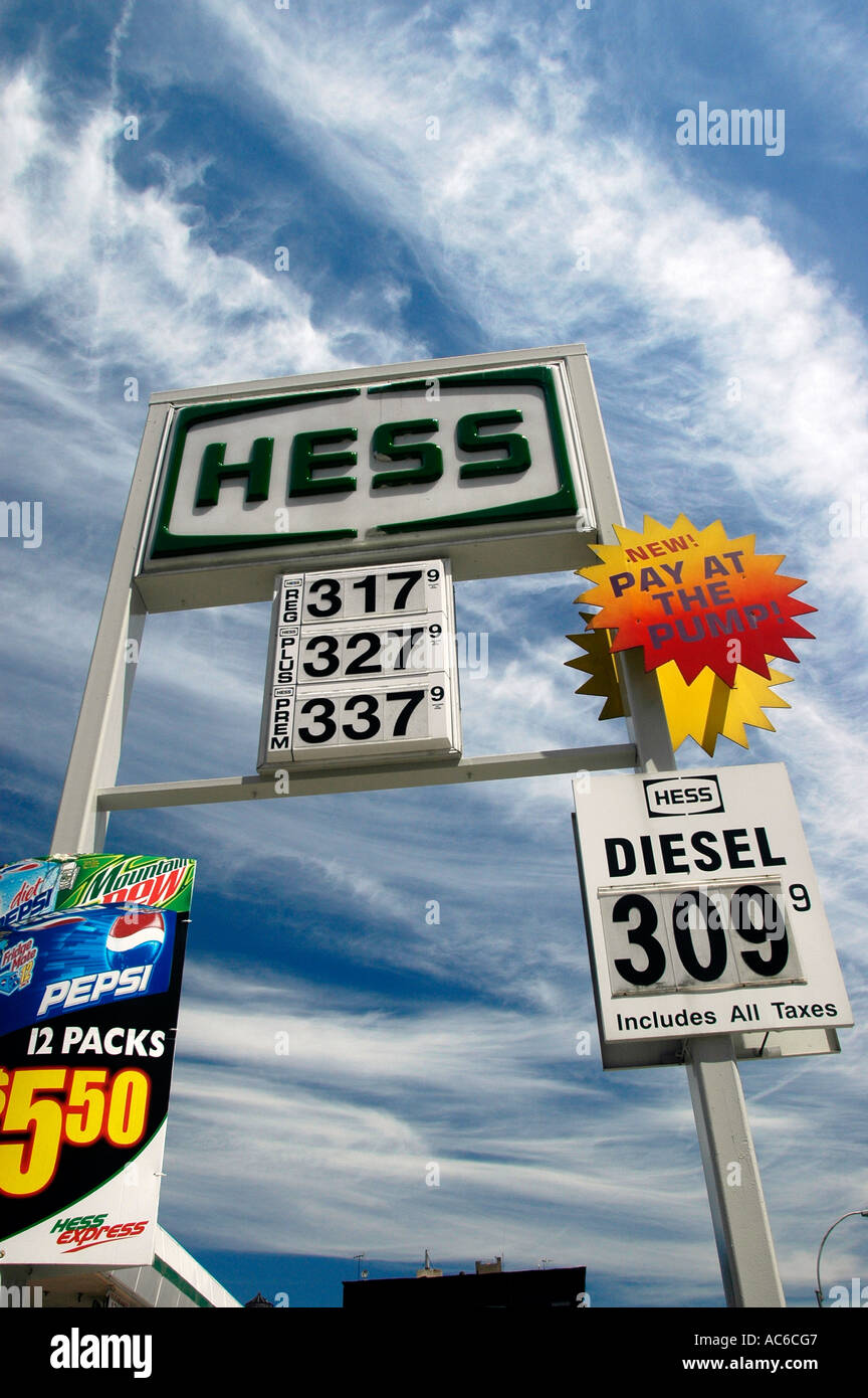 Gas pumps hess gasoline station hi-res stock photography and images - Alamy