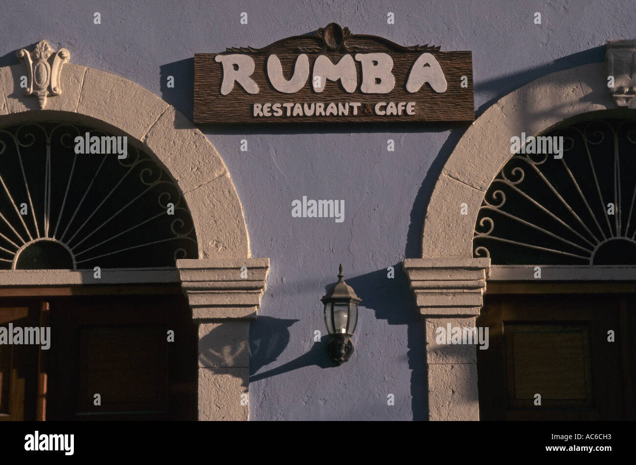 Rumba Restaurant Cafe in the old town of SAN JUAN in Portorico Island ...