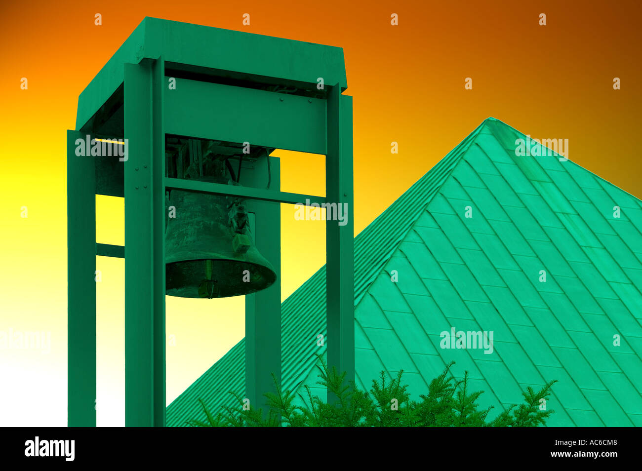 Modern church bell Stock Photo - Alamy