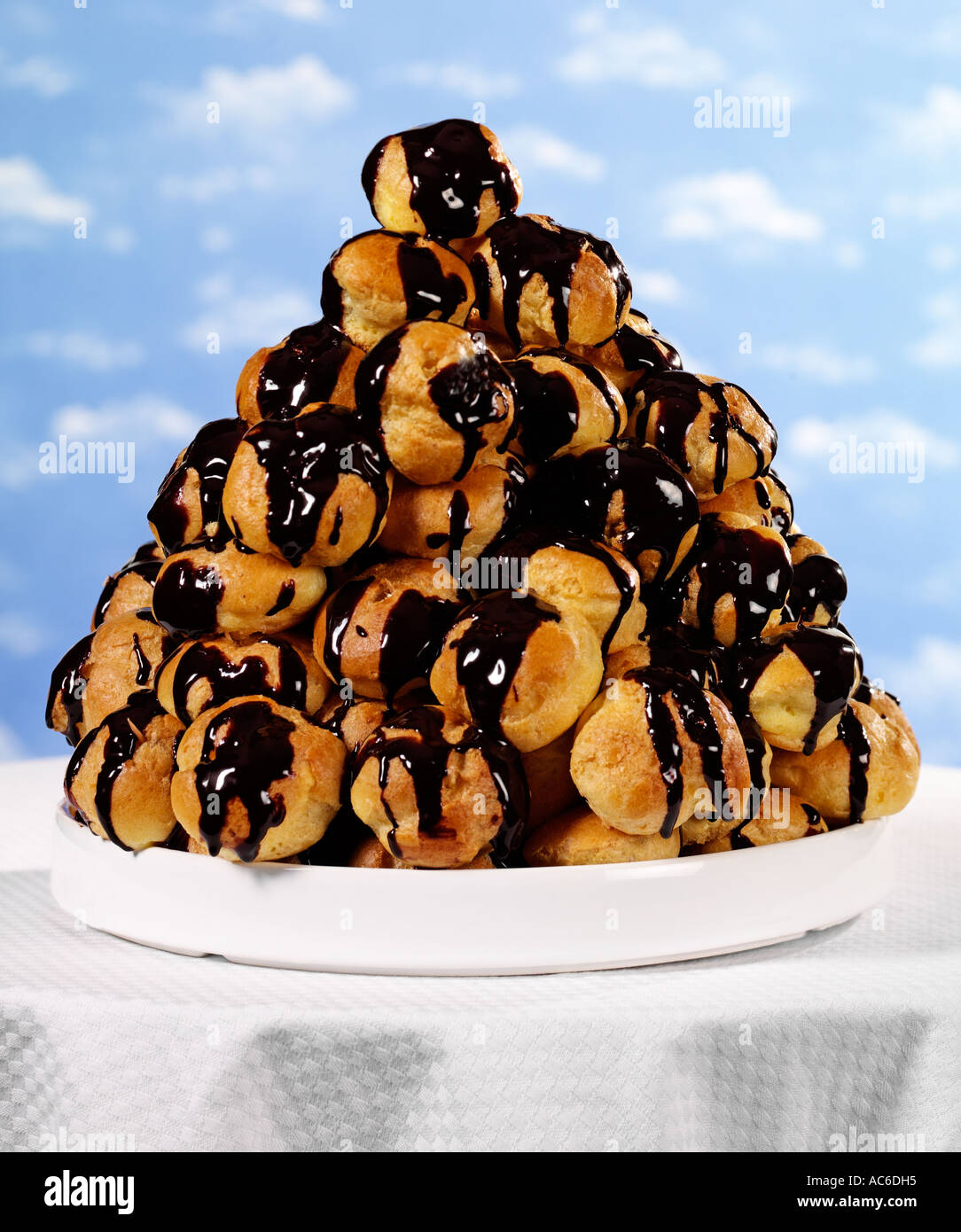 A stack of profiteroles hi-res stock photography and images - Alamy