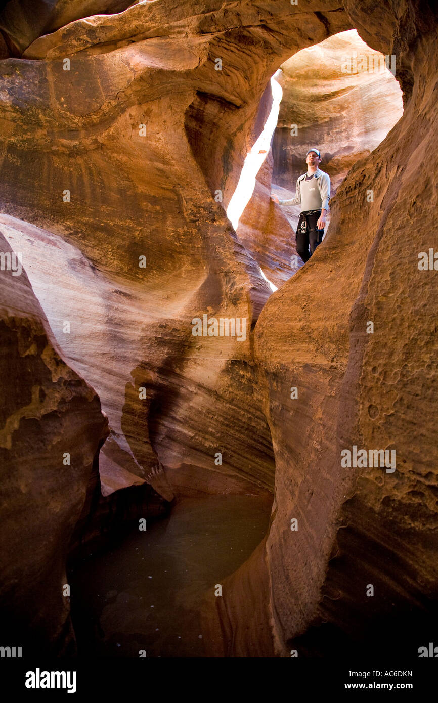 Justin Bogan in Cheesebox Canyon Utah United States Stock Photo - Alamy