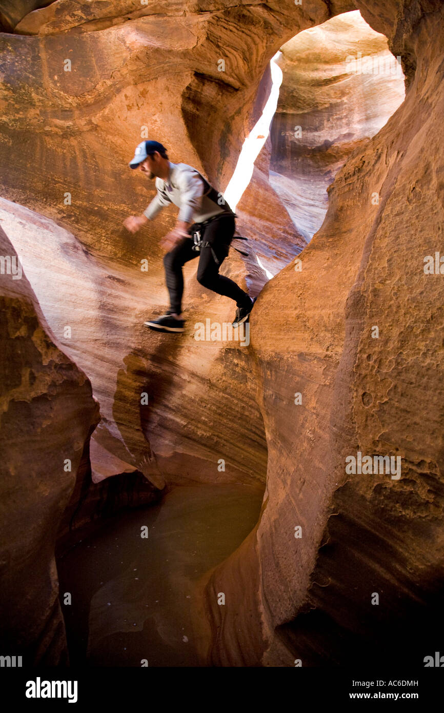 Justin Bogan in Cheesebox Canyon Utah United States Stock Photo - Alamy