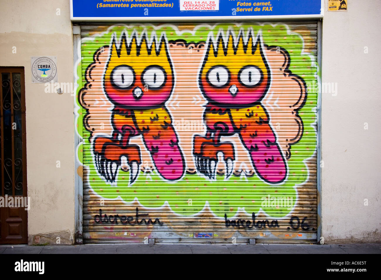 Graffiti in Barcelona Spain Stock Photo - Alamy