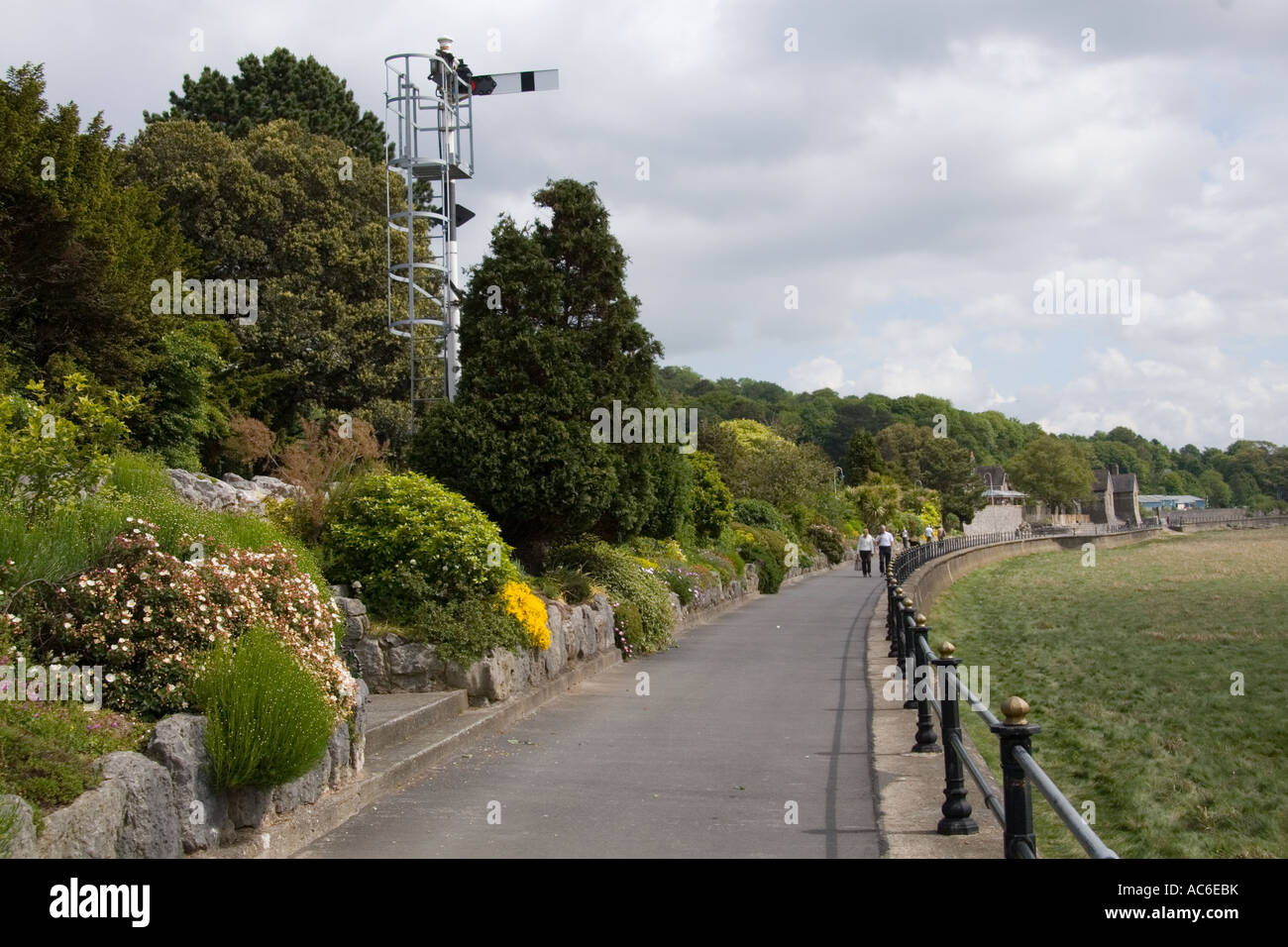Grange over Sands Promenade Cumbria England Stock Photo - Alamy