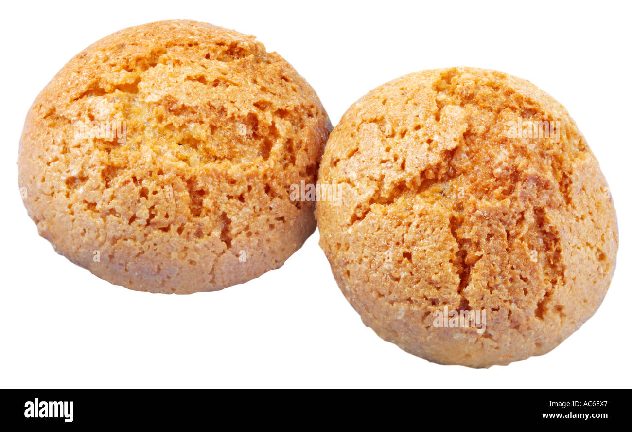 ITALIAN RATAFIA BISCUITS / ALMOND MACAROONS CUT OT Stock Photo - Alamy