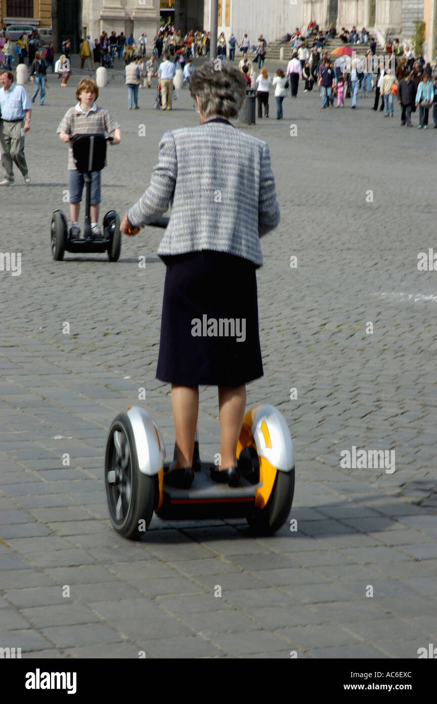 Riding a Segway Stock Photo - Alamy