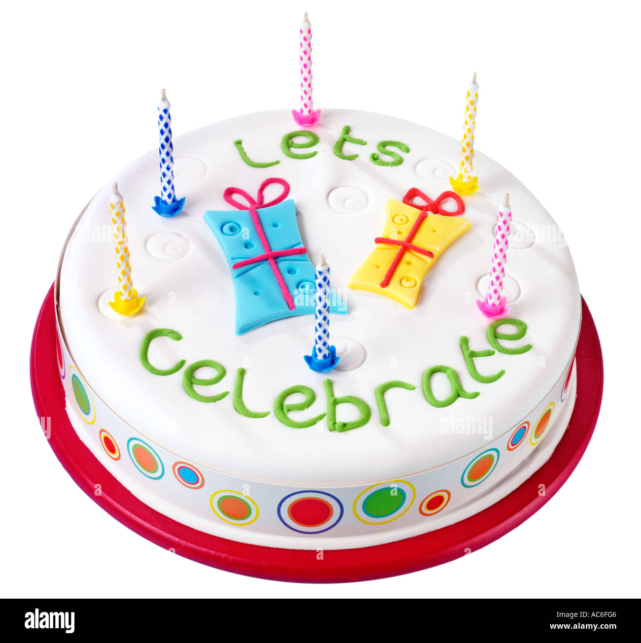 Cake iced whole Cut Out Stock Images & Pictures - Alamy