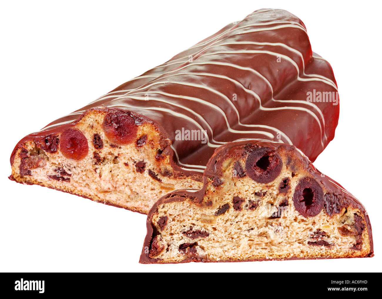 GERMAN CHOCOLATE STOLLEN CUT OUT Stock Photo - Alamy