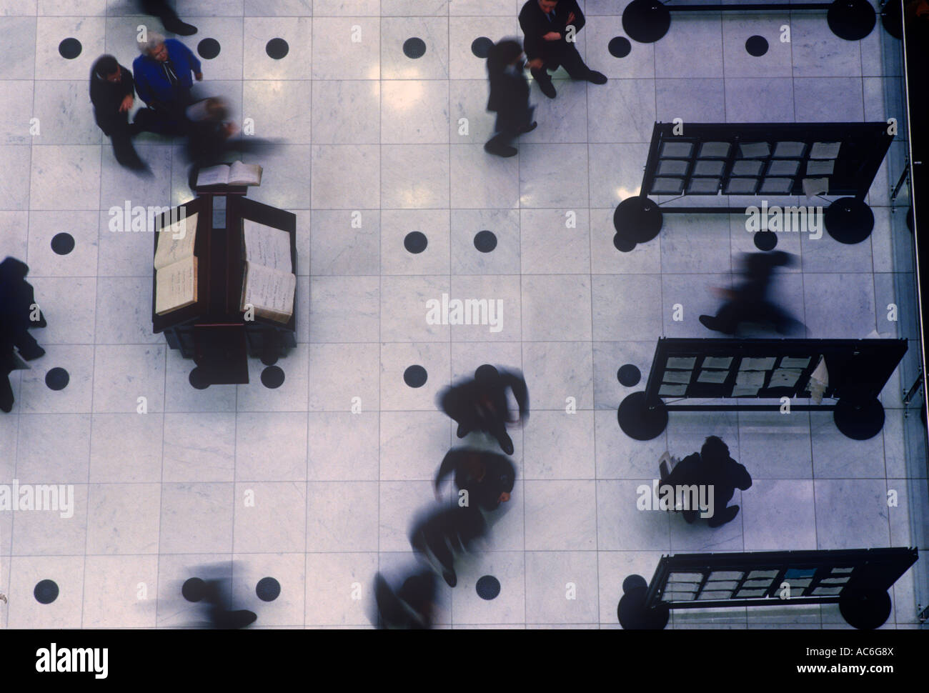 Lloyds of London Insurance Building interior ground floor Stock Photo ...