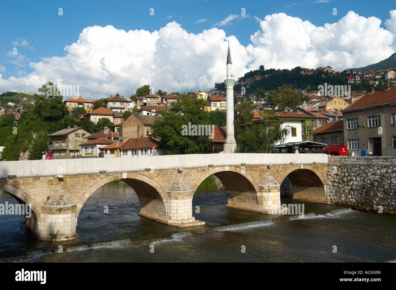 Bridge Miljacka Sarajevo Bosnia Stock Photo - Alamy