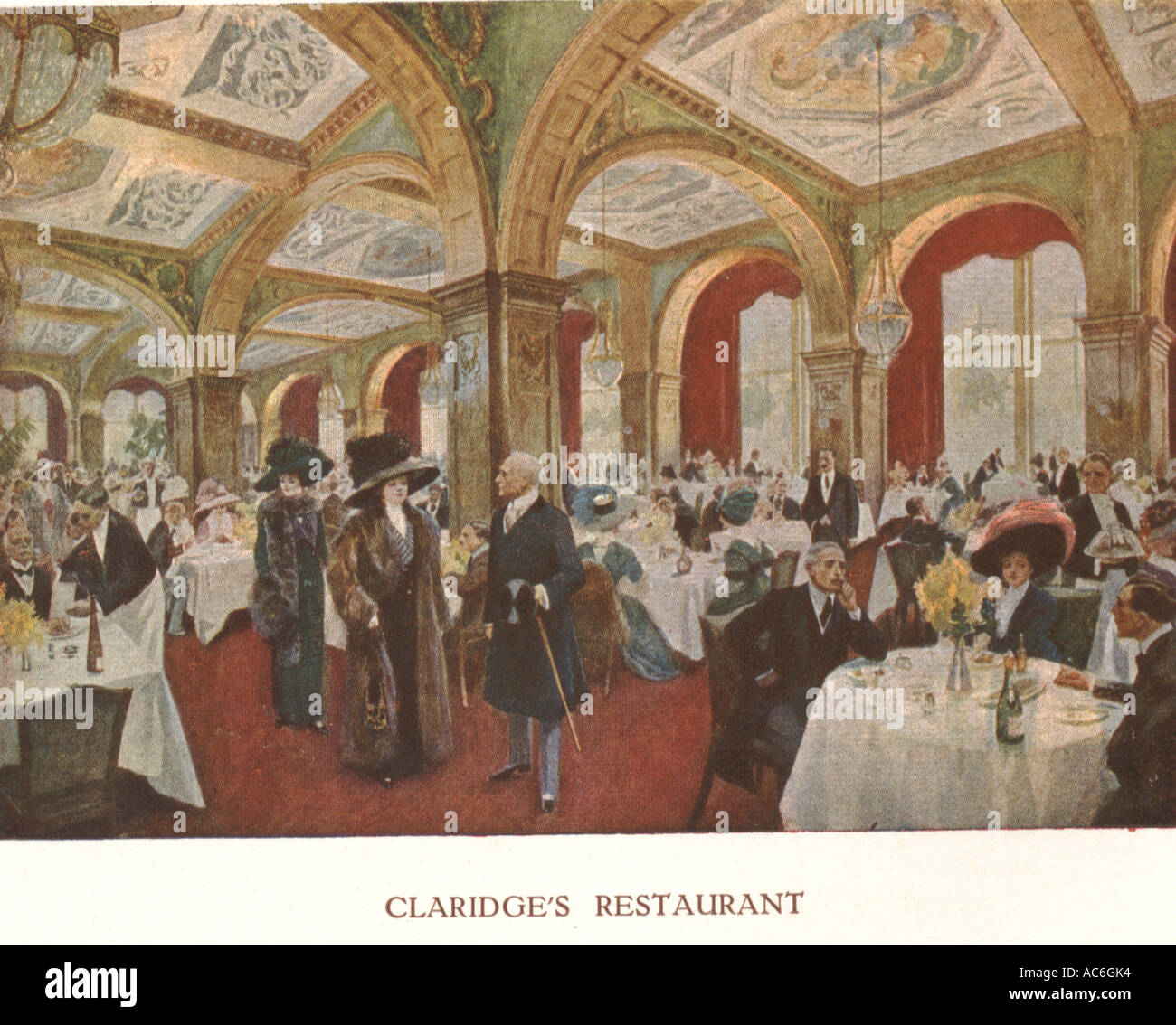 Claridges Restaurant London 1913 Stock Photo - Alamy